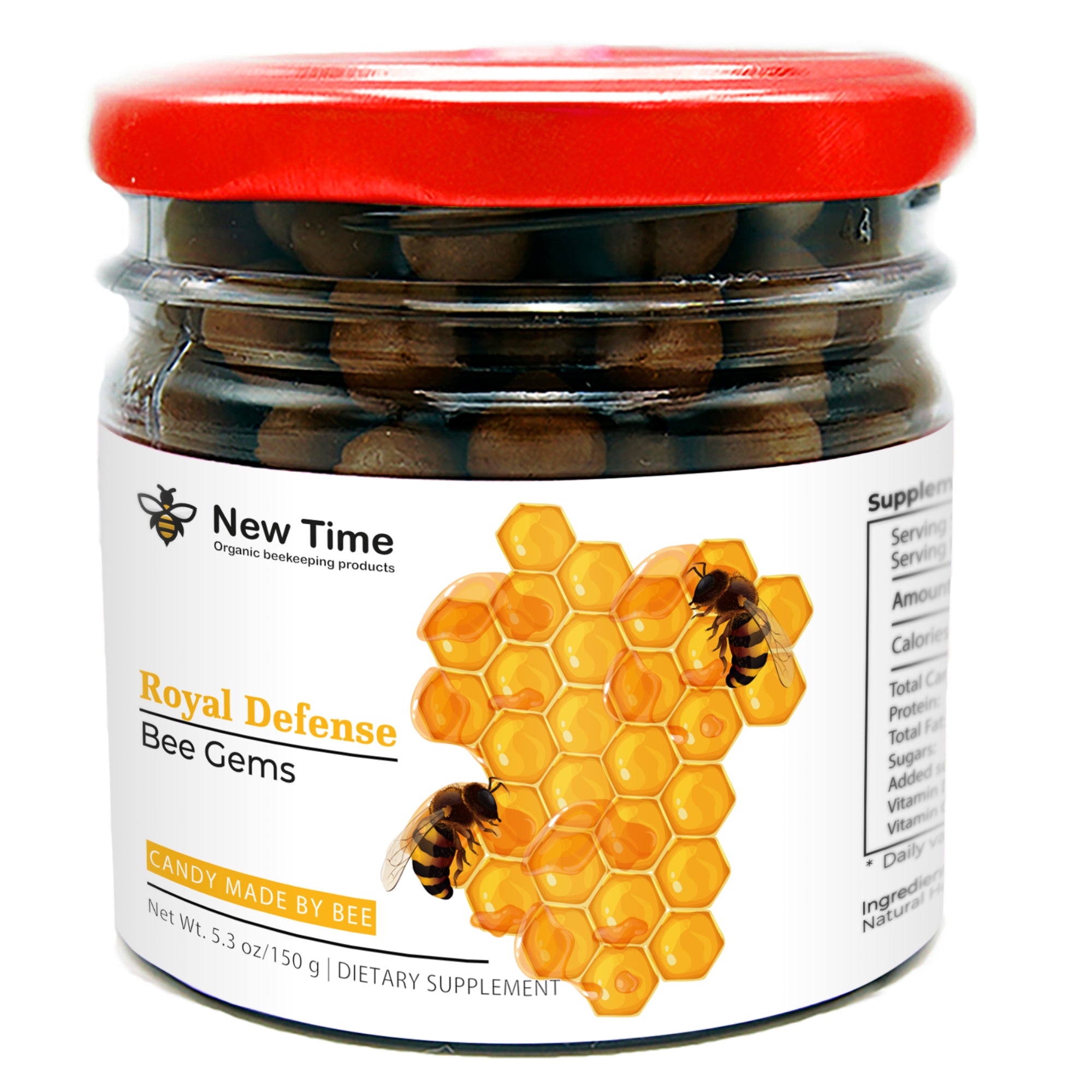 Honey Candy "Royal Defense" with Propolis, Wax Moth, Honey, Bee Pollen